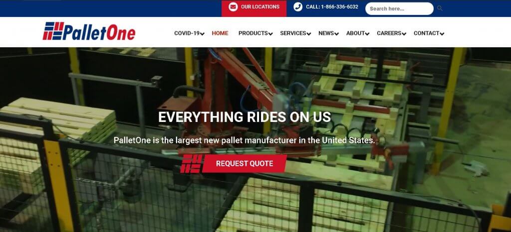 PalletOne Named As A Top 5 Pallet Company Website 2020